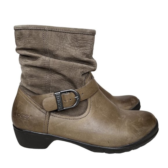 Bogs | Shoes | Bogs Womens Cassie Low 7848233 Brown Leather Pull On ...